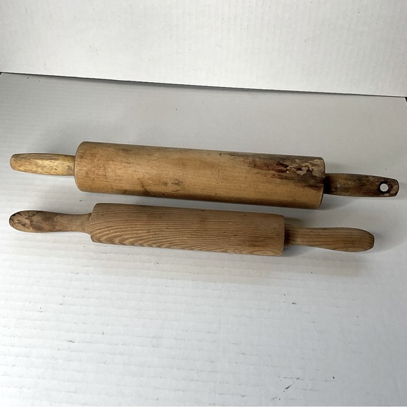 Kitchen | Antique Wood Rolling Pins 2 Different Sizes | Poshmark